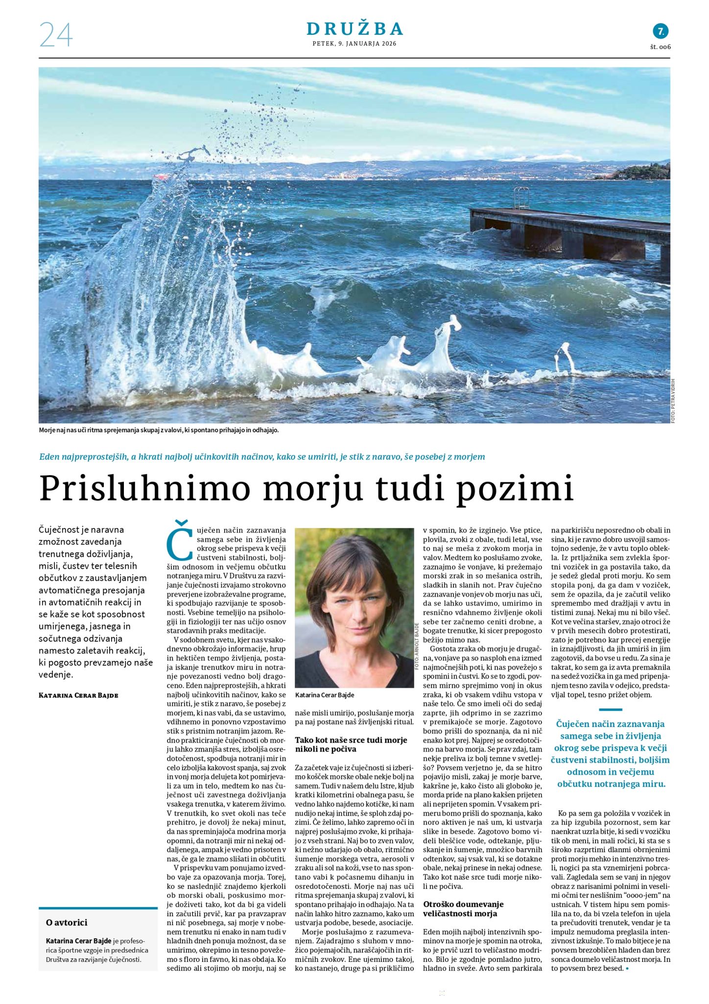 Prisluhnimo morju tudi pozimi | Društvo za razvijanje čuječnosti